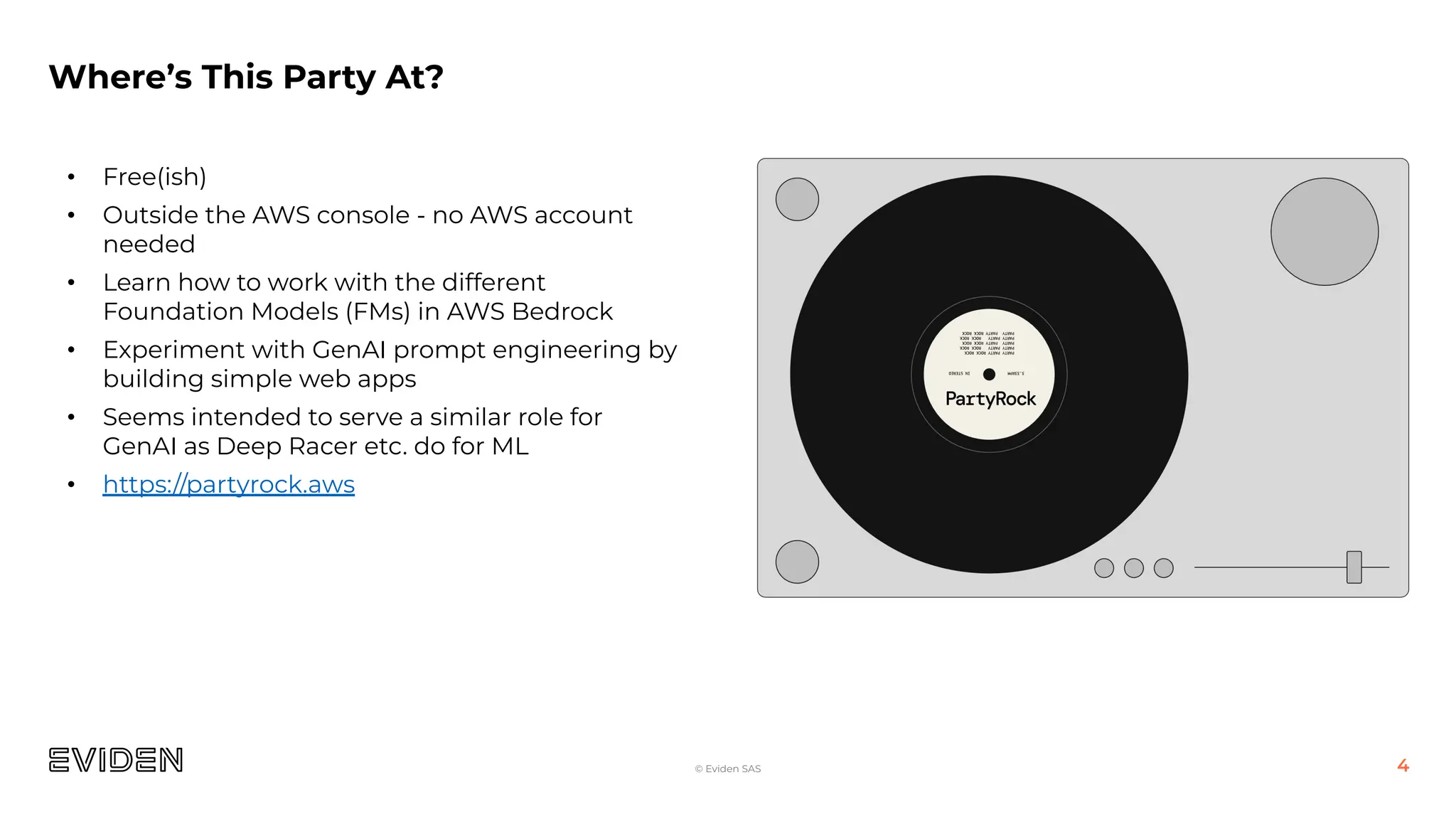Learning About GenAI Engineering with AWS PartyRock [AWS User Group ...