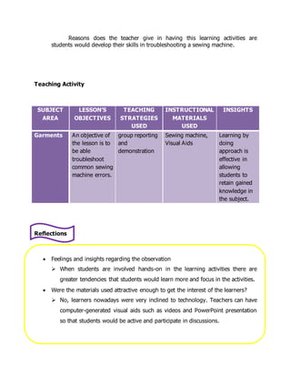 Learning act# 10 assisting a teacher with a teacher s toolbox | DOCX