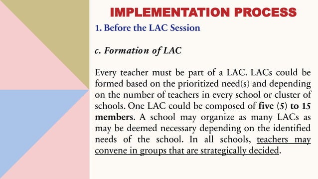 A Presentation on the Learning Action Cell | PDF | Professional School ...