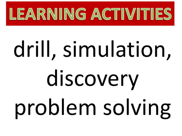 Learning activities (Modular Approach) | PPTX