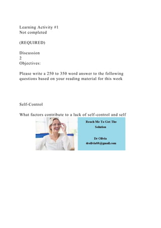 Learning Activity #1Not completed(REQUIRED)Discussion2.docx