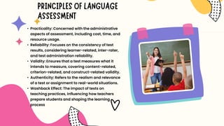 Principles of Language Assessment | PPT
