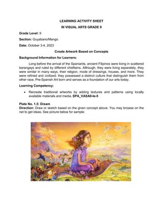 LEARNING ACTIVITY SHEET G9 Visual Arts.docx