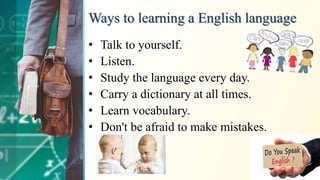 Learning a english language | PPTX