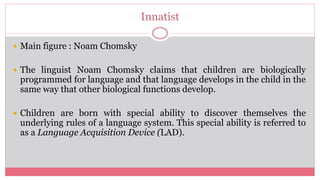 Learning a first language | PPTX