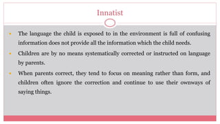 Learning a first language | PPTX