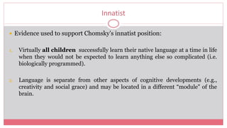 Learning a first language | PPTX