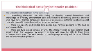 Learning a first language | PPTX