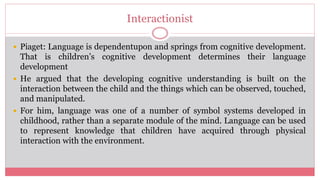 Learning a first language | PPTX