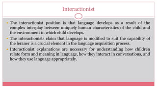Learning a first language | PPTX