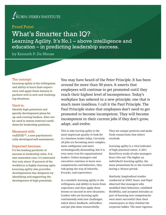 Learning Agility Proof Point | PDF