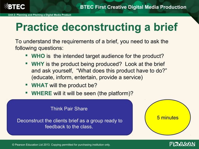 BTEC Creative Digital Media Production Unit 2 introduction | PPT ...