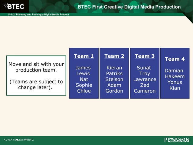 BTEC Creative Digital Media Production Unit 2 introduction | PPT ...
