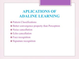 Basic Learning Algorithms of ANN | PPTX