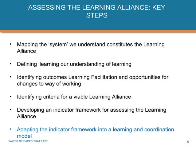 Learning Alliances: what, why, how, who?, Uganda | PPT