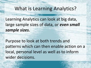 Learning Analytics | PPT
