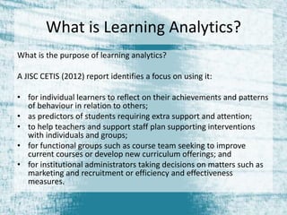 Learning Analytics | PPT