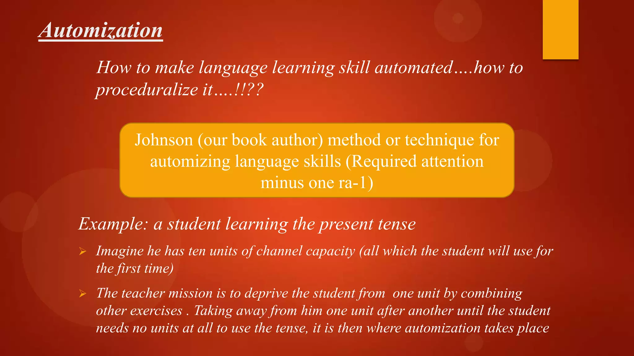 Learning and aquistion ppt | PPTX