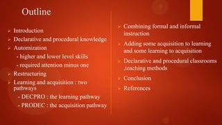 Learning and aquistion ppt | PPTX