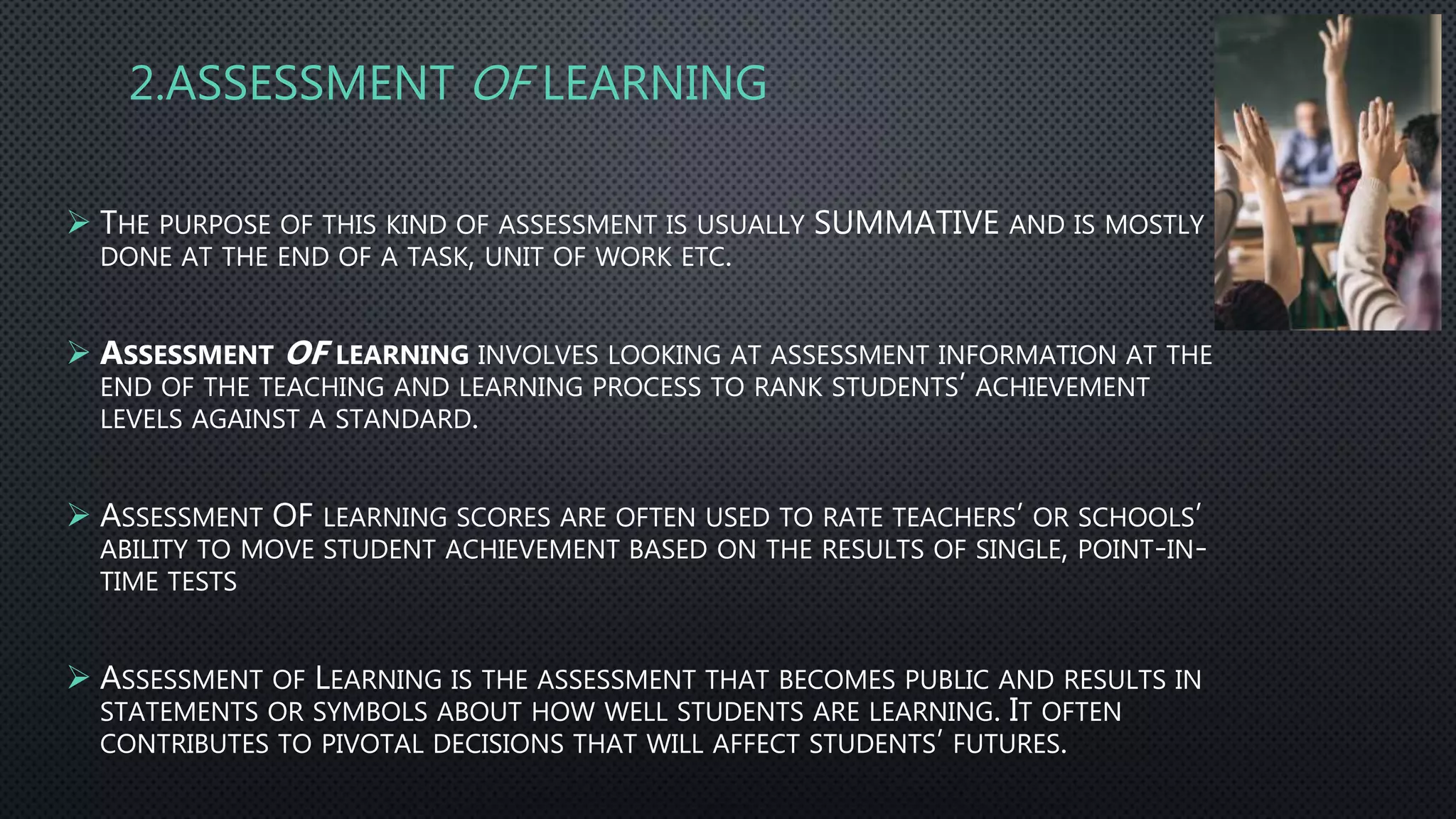 Learning and assessment | PPTX