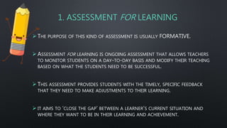 Learning and assessment | PPTX