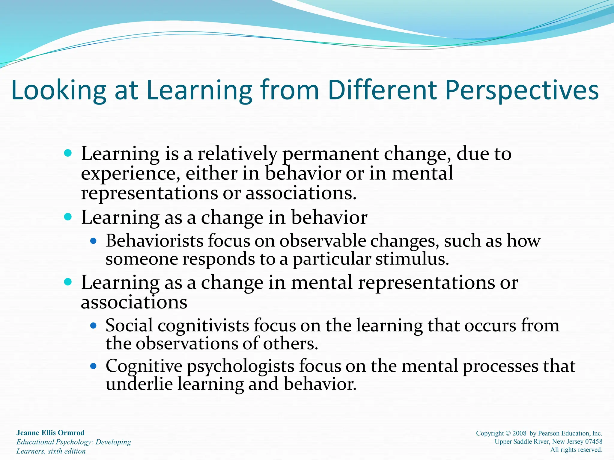 Learning and cognitive processes.ppt Educational Psychology | PPT