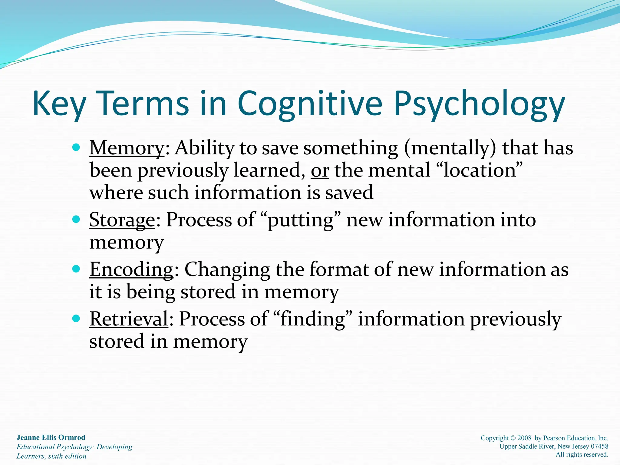Learning and cognitive processes.ppt Educational Psychology | PPT