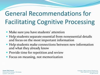 Learning and cognitive processes.ppt Educational Psychology | PPT