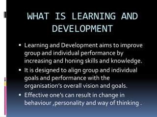Learning and development industry | PPT