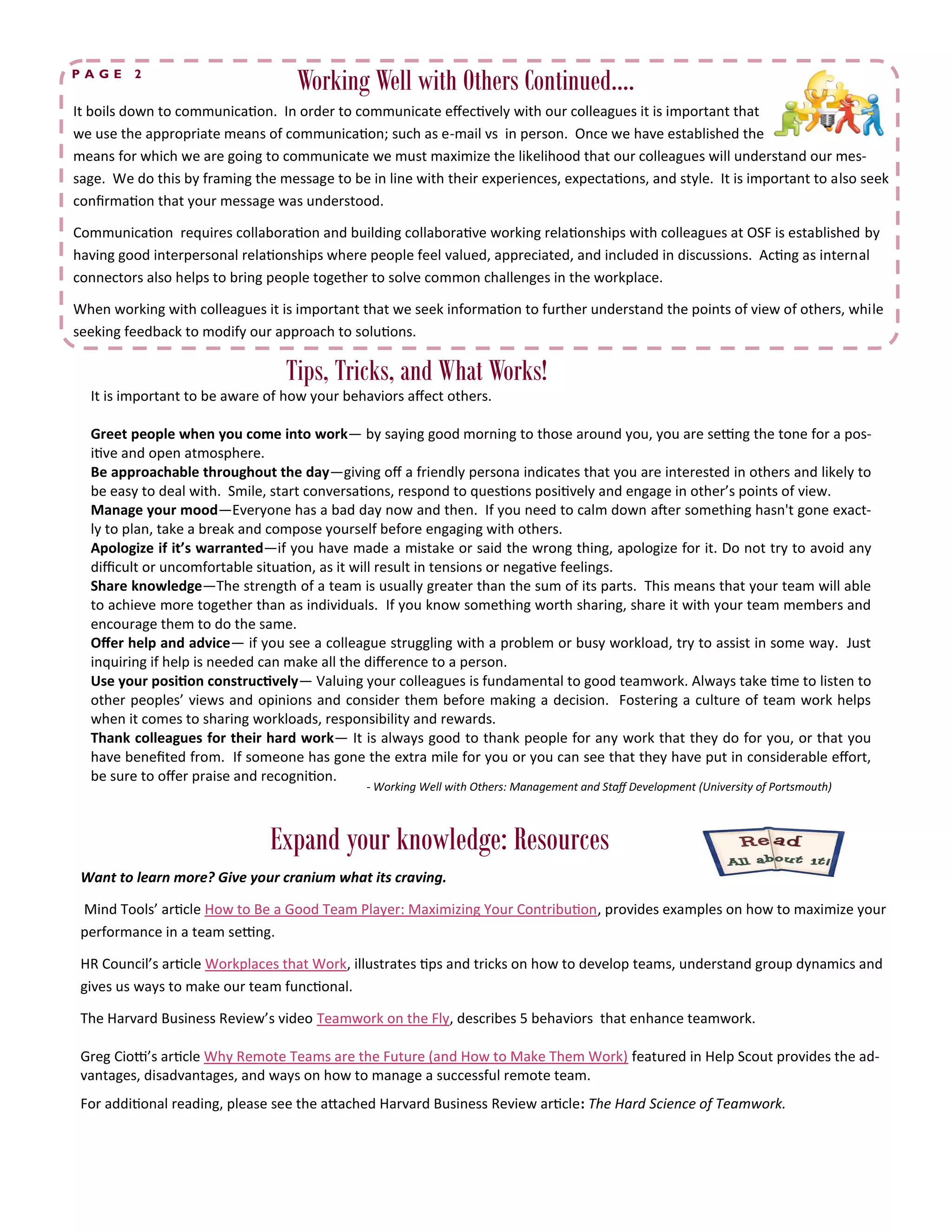 Learning and development newsletter - August 2014 | PDF