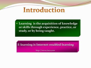 Learning and e learning | PPT