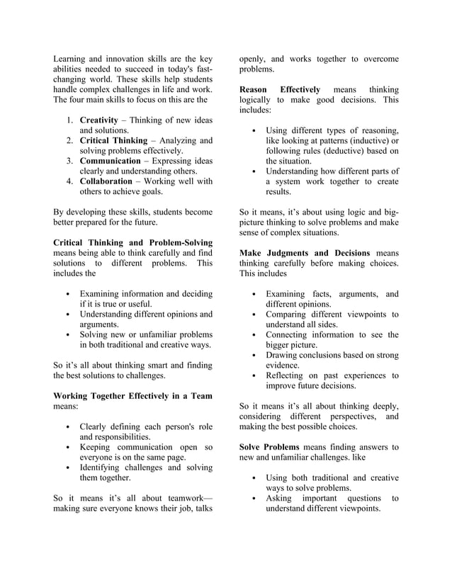 Learning skills in the 21st century Module 1 and 2 | PDF