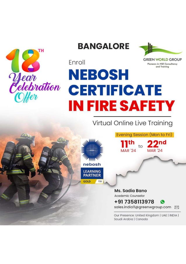 Learning and knowledge exchange - Nebosh in Fire Safety in bangalore.pdf