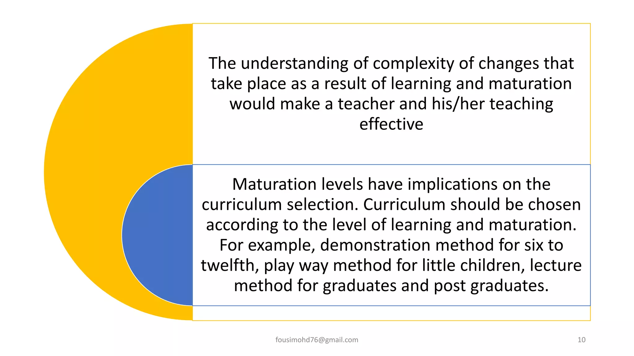 Learning and maturation | PDF