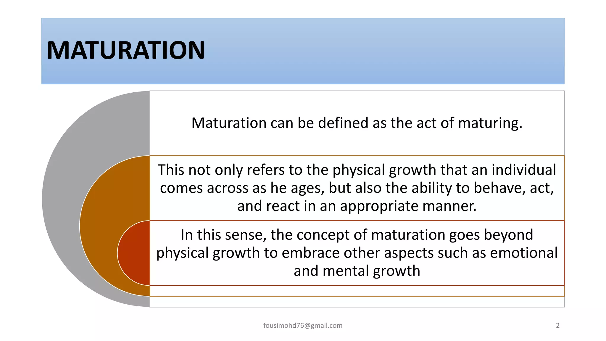 Learning and maturation | PDF