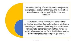 Learning and maturation | PDF