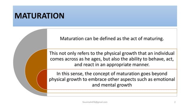 Learning and maturation | PDF