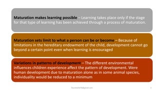 Learning and maturation | PDF