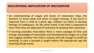 Learning and maturation | PDF