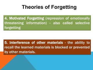 Learning and memory | PPT
