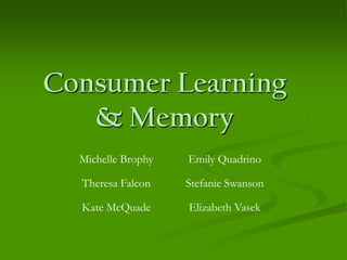 Learning And Memory Geico2 | PPTX | Business | Business and Finance