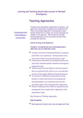 Learning and teaching | PDF