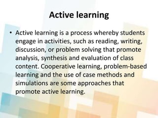 Learning and teaching strategies | PPT