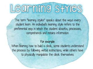 Learning and teaching styles | PPT