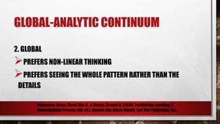 LEARNING - THINKING STYLES AND MULTIPLE INTELLIGENCES | PPTX