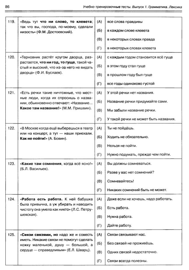 Learning and training tests in russian as a foreign language. volume