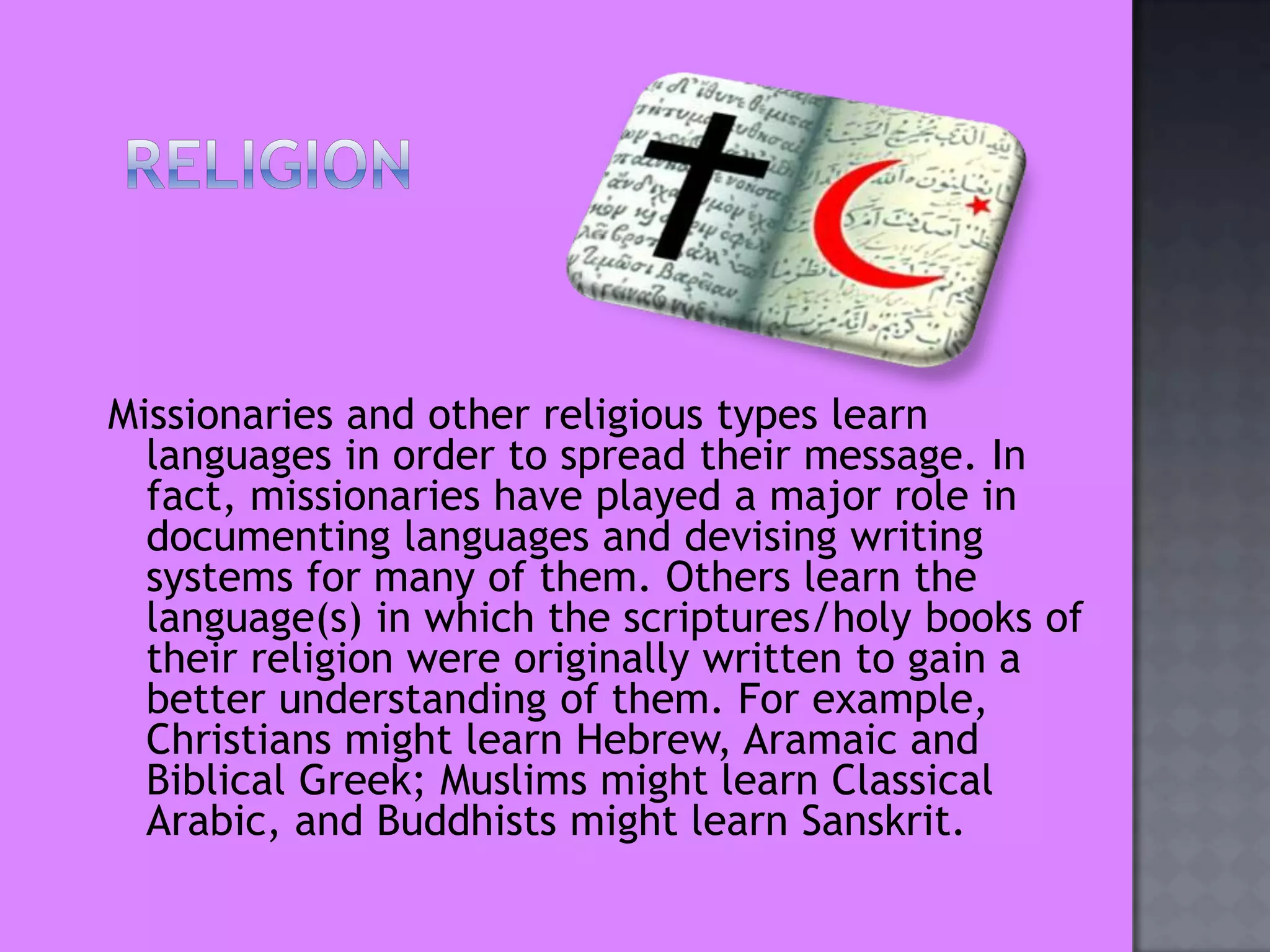 Learning a new language | PPTX
