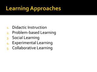 Learning approaches | PPTX