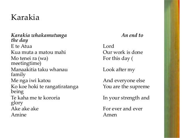 Learning as Maori
