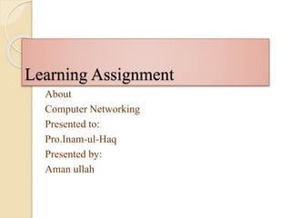 Learning assignment1 | PPT